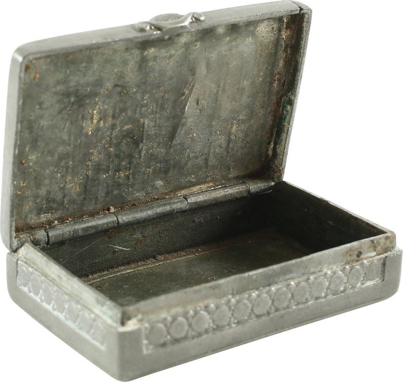 Antique Pewter Snuff Box Colonial to Napoleonic Wars Period - Etsy