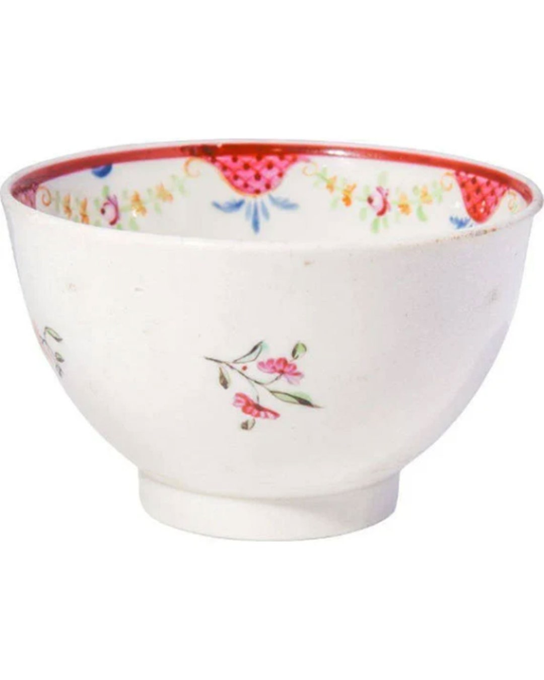 Antique Lowestoft Tea Bowl, C.1790 - Etsy