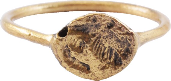 Ancient Roman Signet Ring, 1st-4th Century AD, Size 8… - Gem