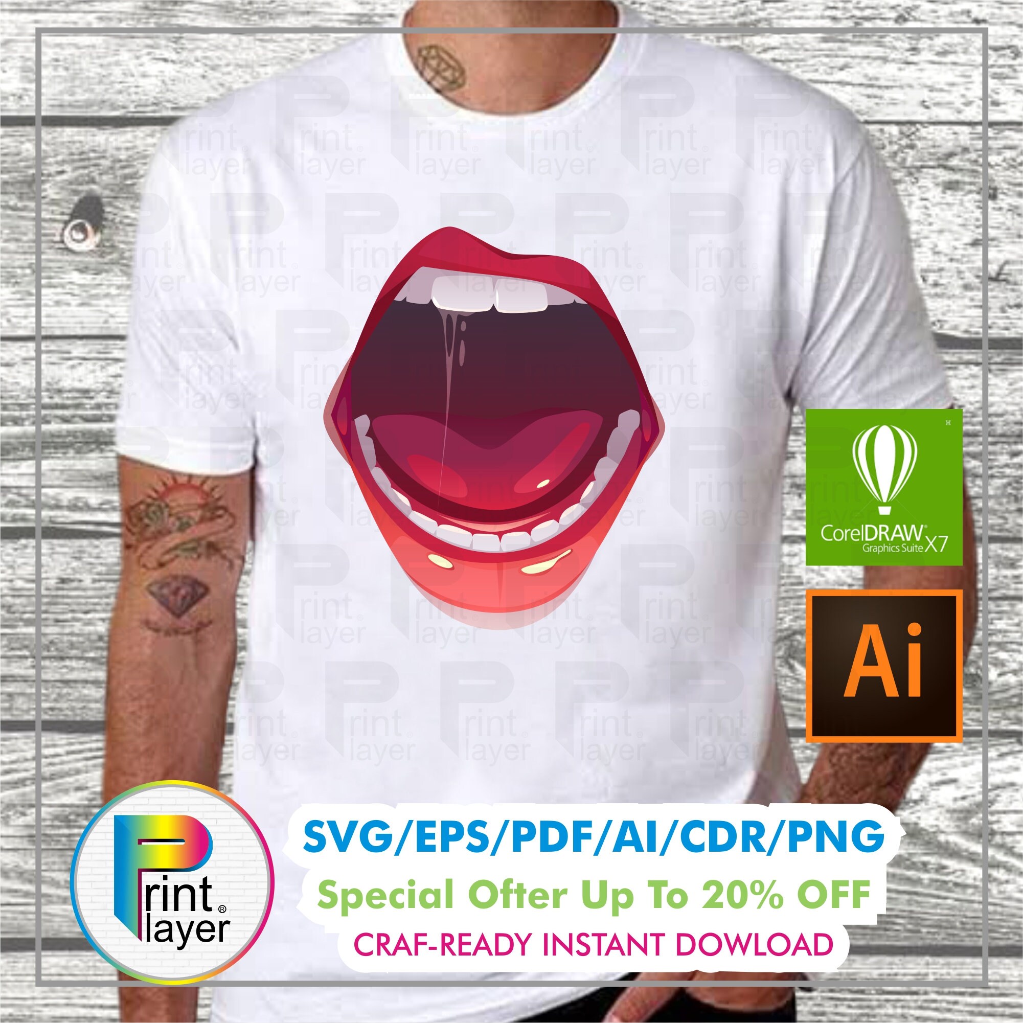 LABIOS SEXY Clipart Instant Download svg Eps Pdf Ai Cdr Png - Etsy