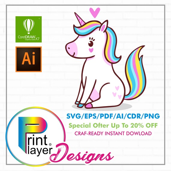 UNICORNIO Clipart Instant Download svg Eps Pdf Ai Cdr Png | Etsy
