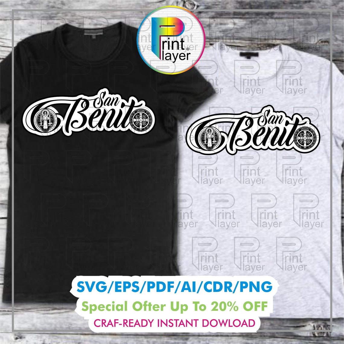 Saint Benedict Clipart, Religious Label Instant Download (svg Eps Pdf ...