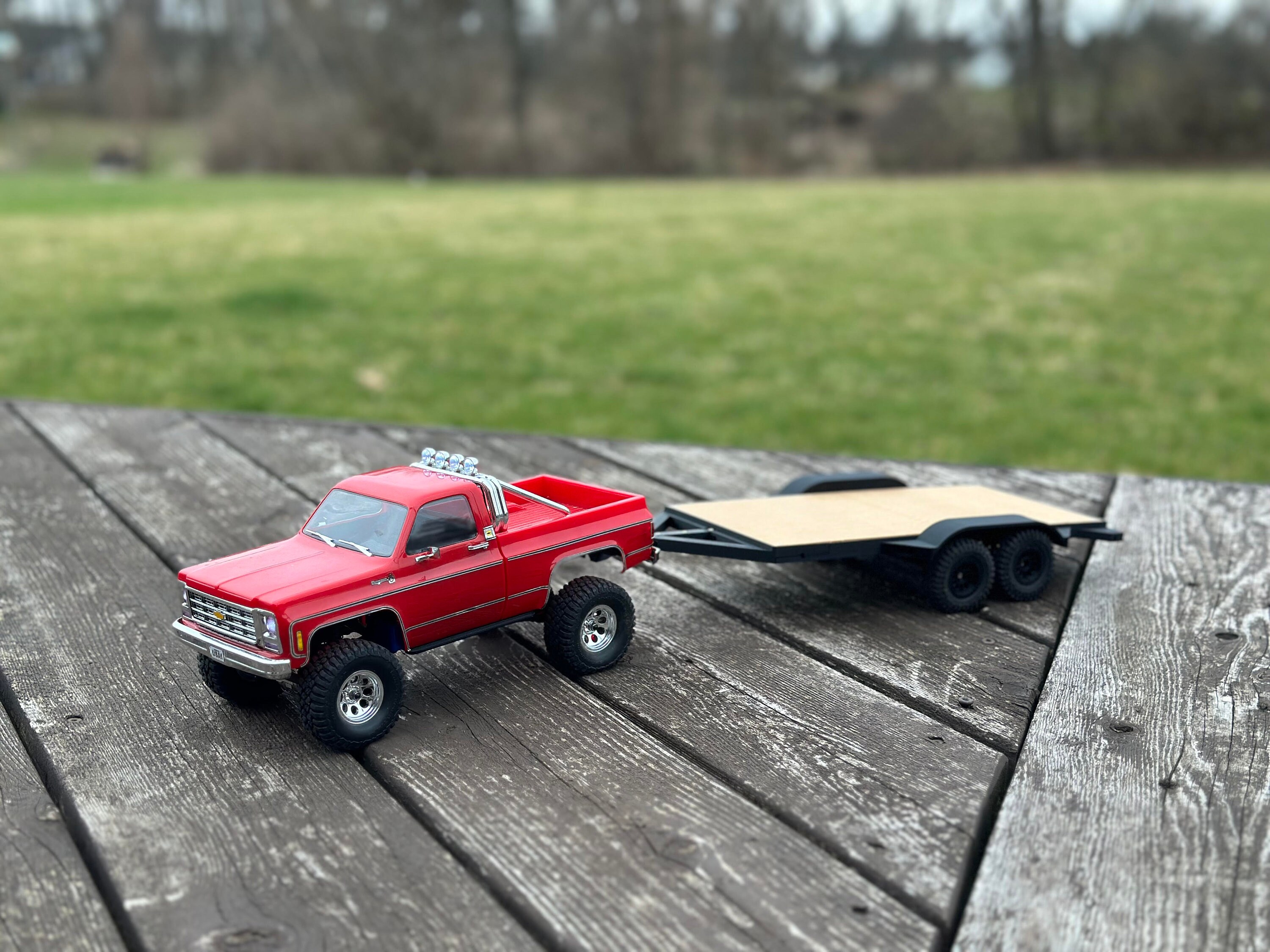 Trailer for the TRX4-M and Other 1/18 Crawlers (tires Included) - Etsy