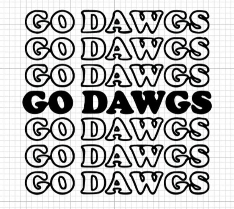 GO DAWGS SVG | Etsy