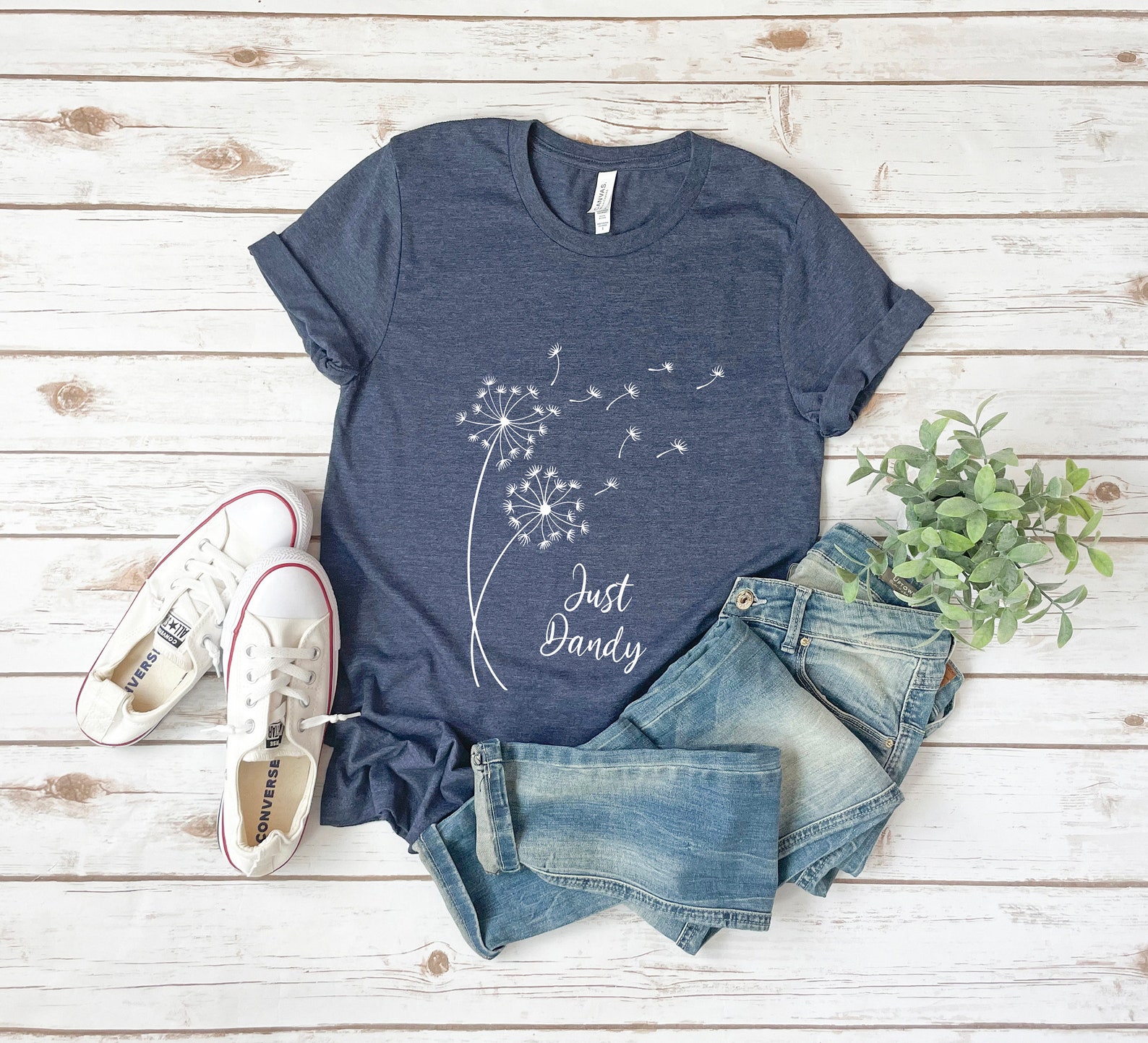 Just Dandy Cute Dandelion T-shirt - Etsy