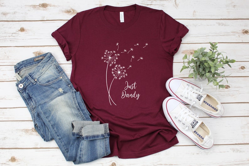 Just Dandy Cute Dandelion T-shirt - Etsy