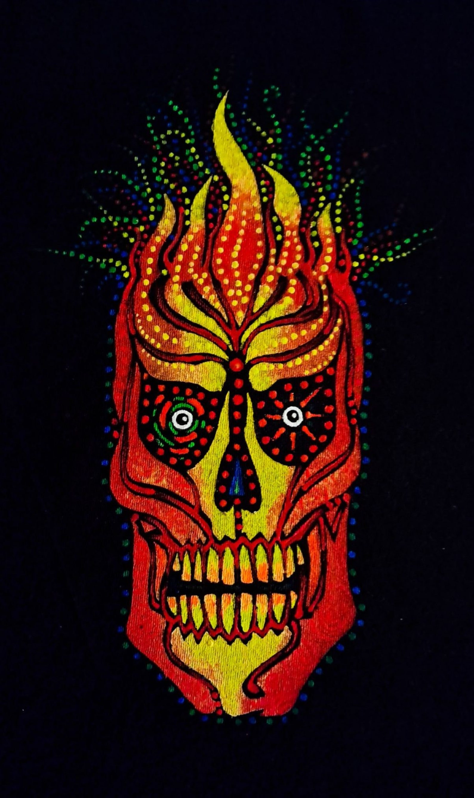 Captain Johnson and the Bad Hair Day (u.v/blacklight Hand Painted Not ...