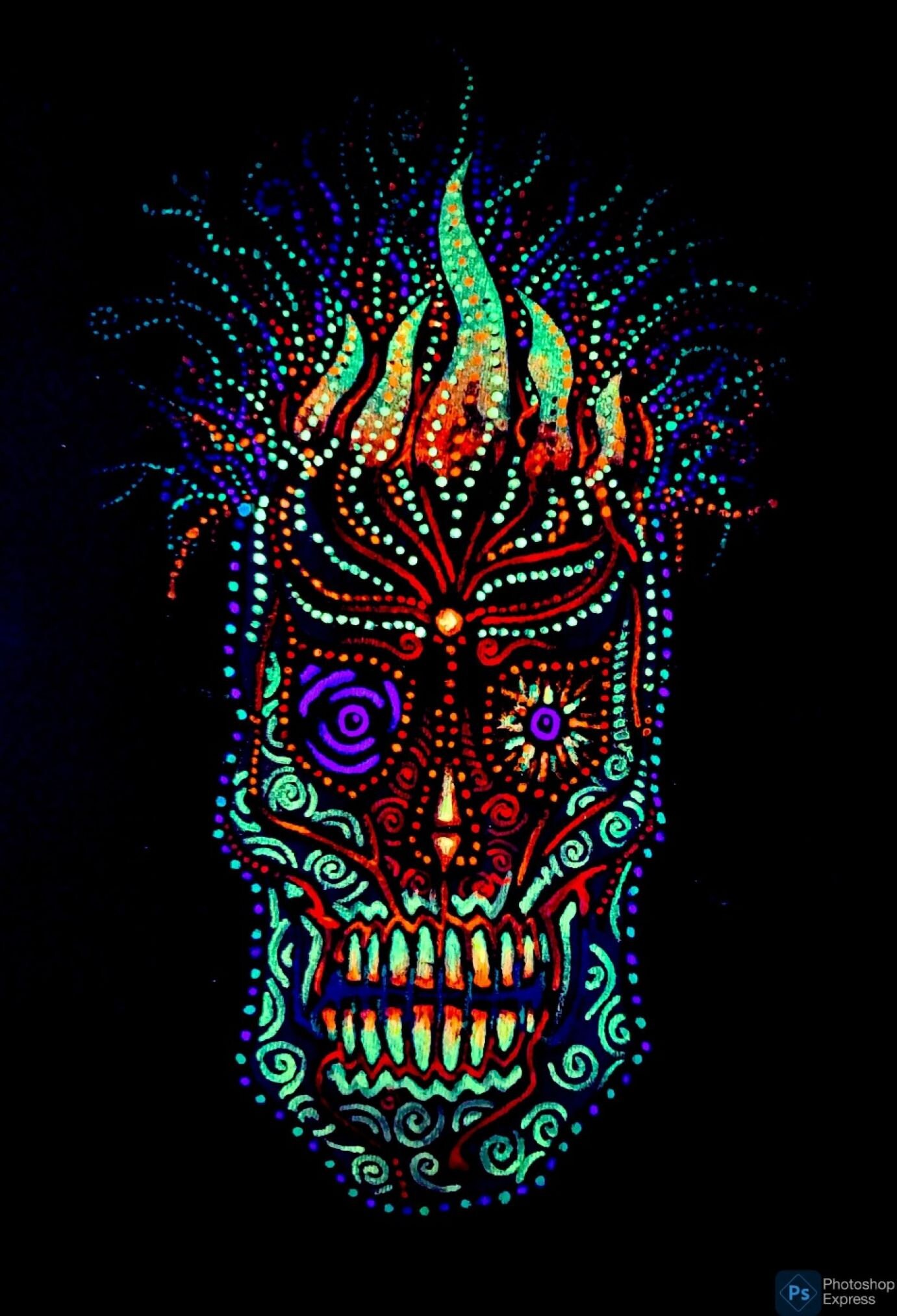 Captain Johnson and the Bad Hair Day (u.v/blacklight Hand Painted Not ...