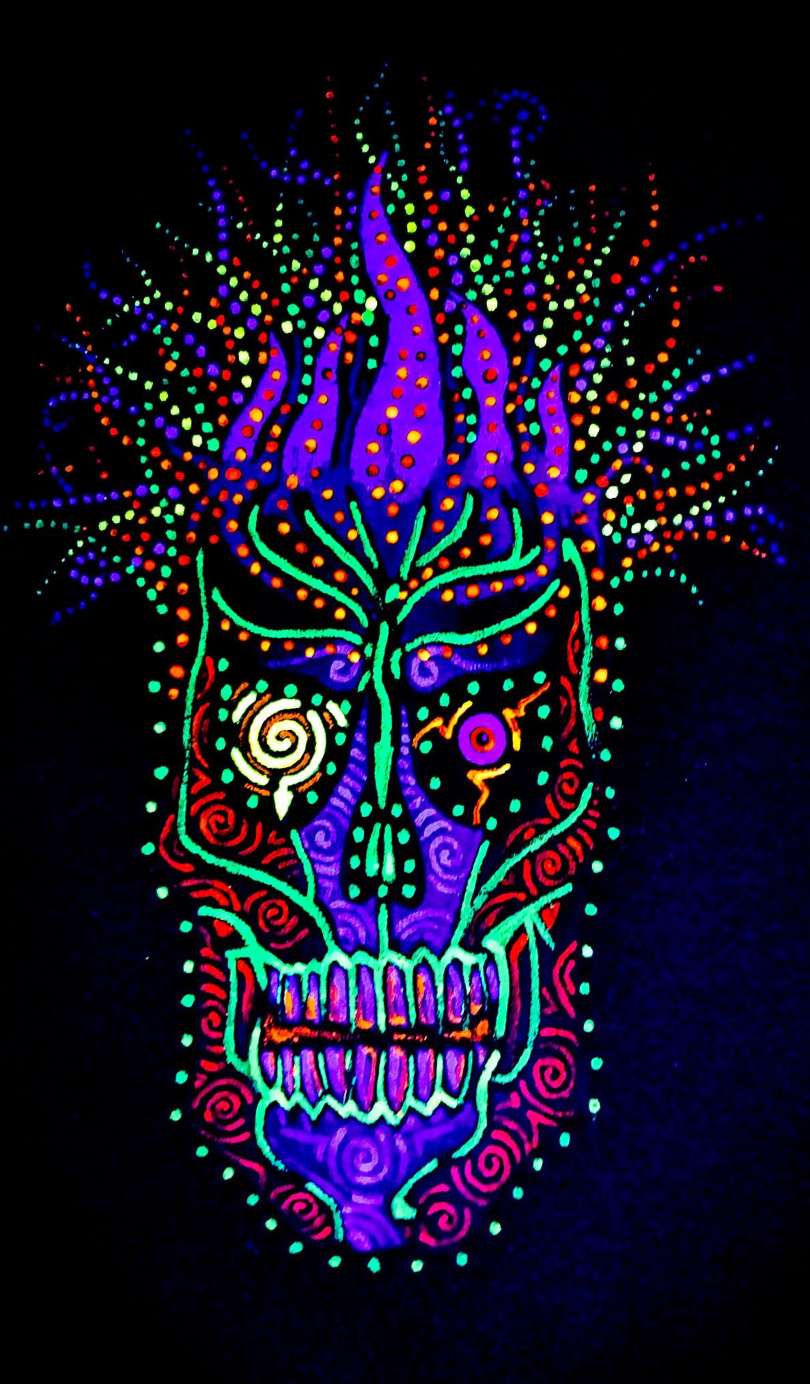 Captain Johnson and the Bad Hair Day (u.v/blacklight Hand Painted Not ...