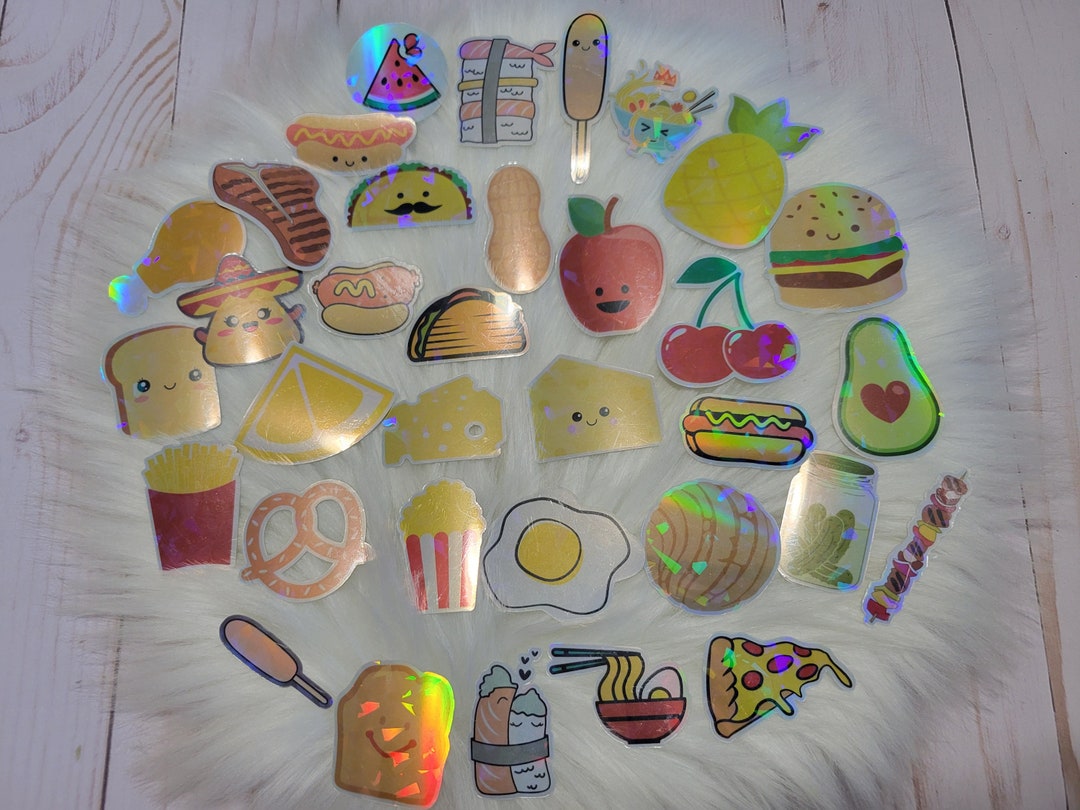 Fun Food Sticker Set - Etsy