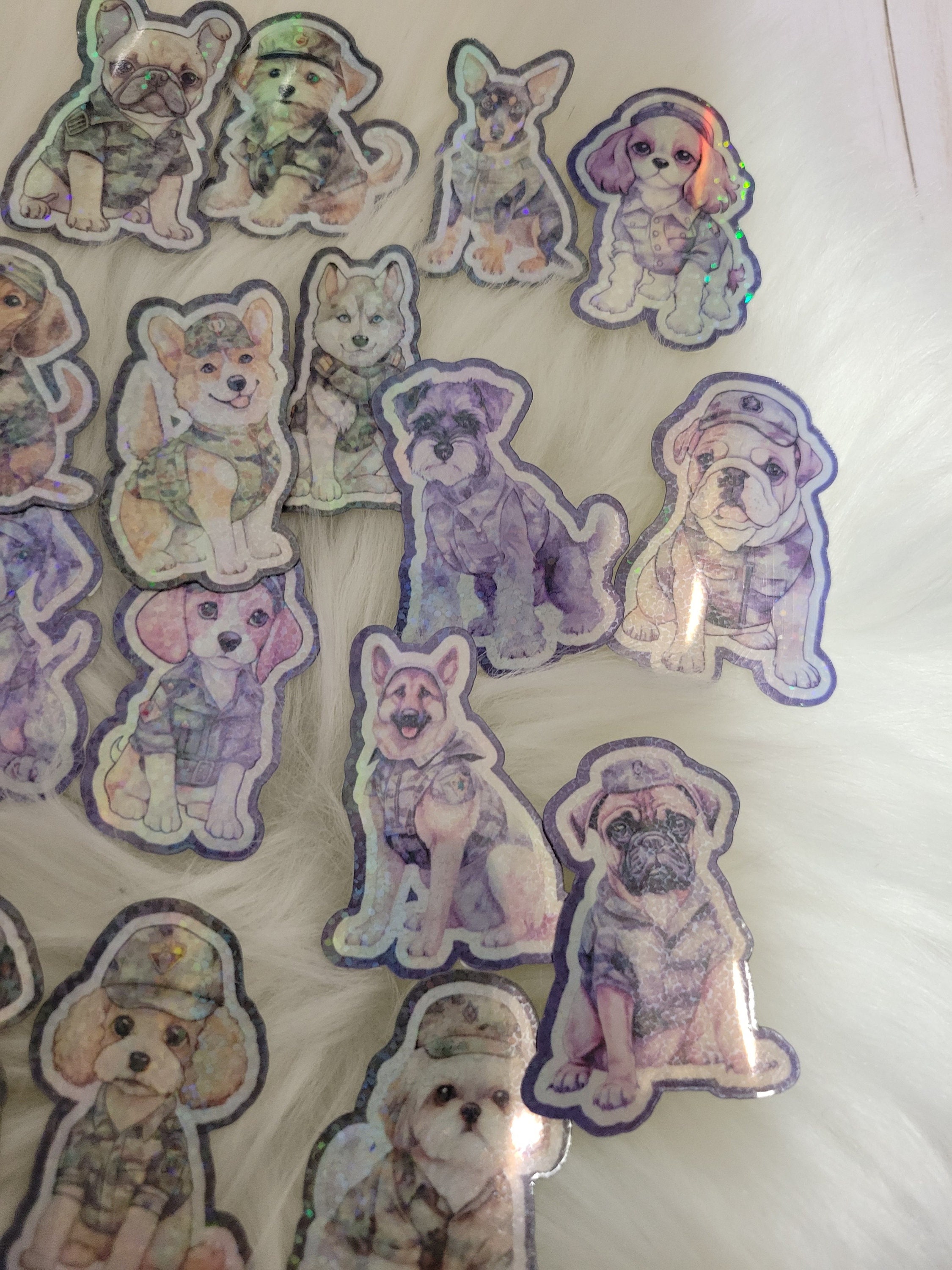 Army Pup Sticker Set - Etsy