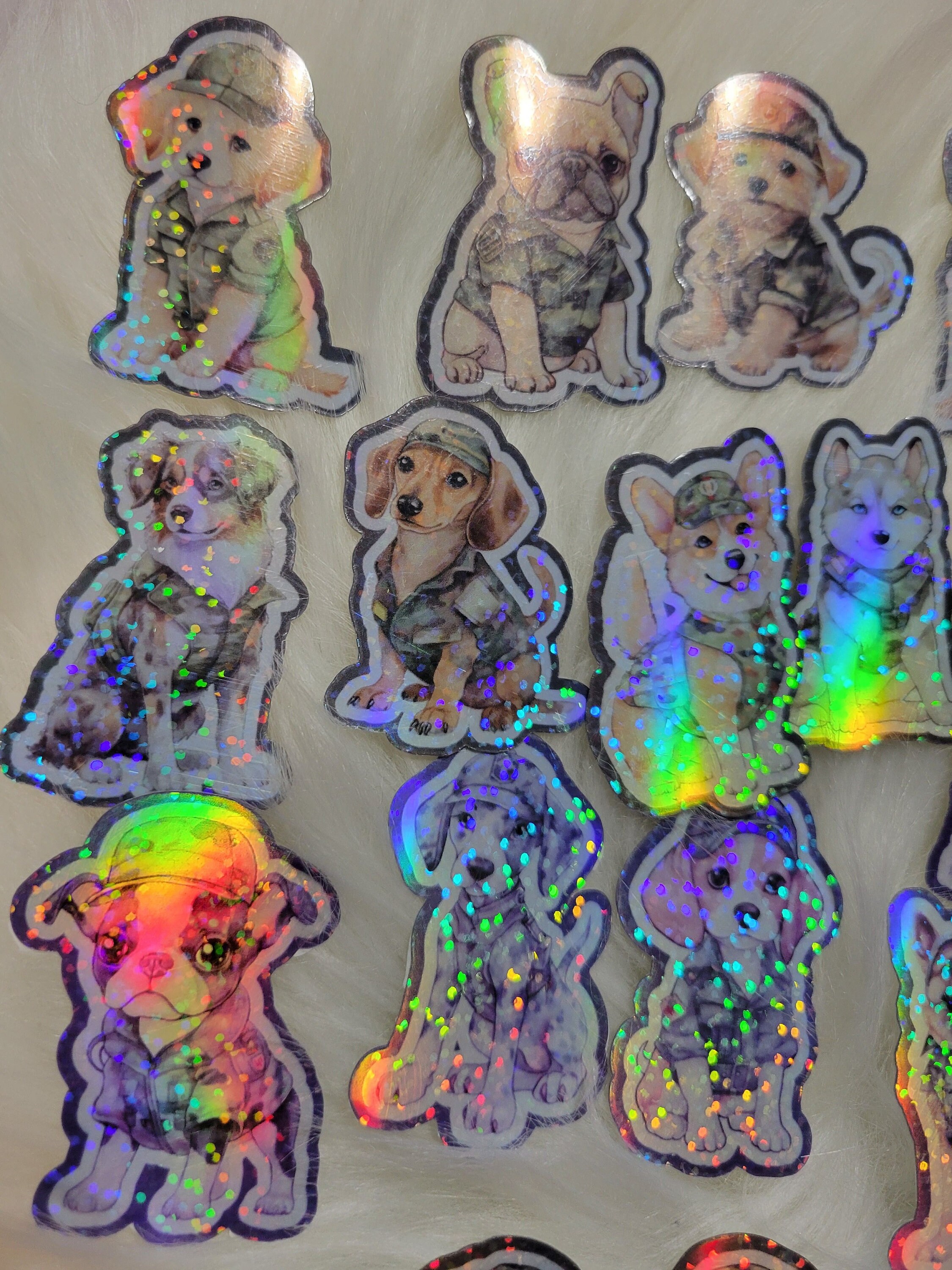 Army Pup Sticker Set - Etsy