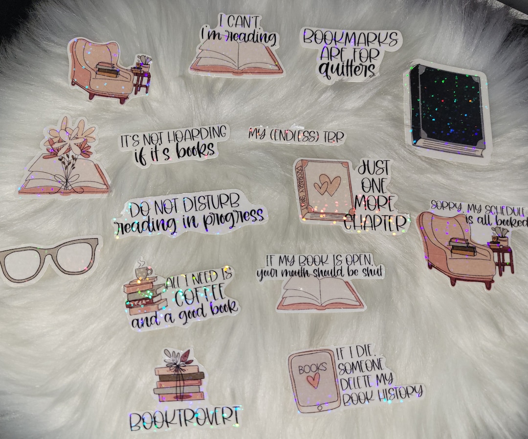 Book Themed Stickers V2 - Etsy