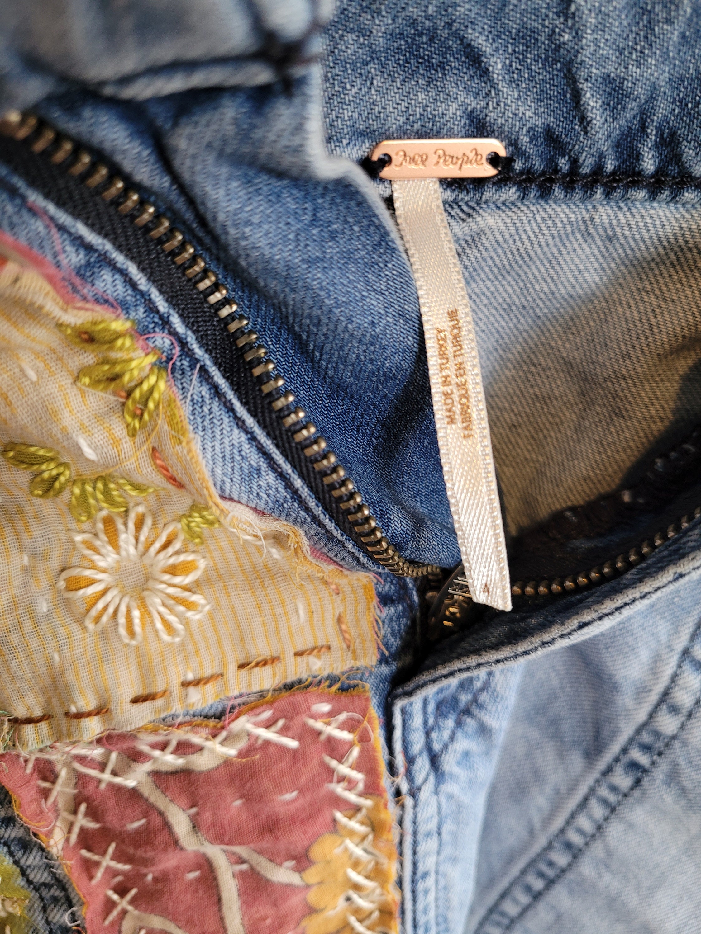 Free People Denim Olive Upcycled Skirt, Size 4 - Etsy