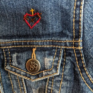 Jesus Our Savior Denim Jacket, Kids Size 4 - Etsy