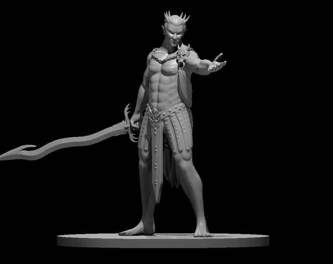 Graz'zt the Dark Prince D&D Pathfinder Tabletop Miniature TTRPG Mini by ...