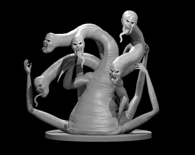 False Hydra D&D Pathfinder Tabletop Miniature TTRPG Mini - Etsy