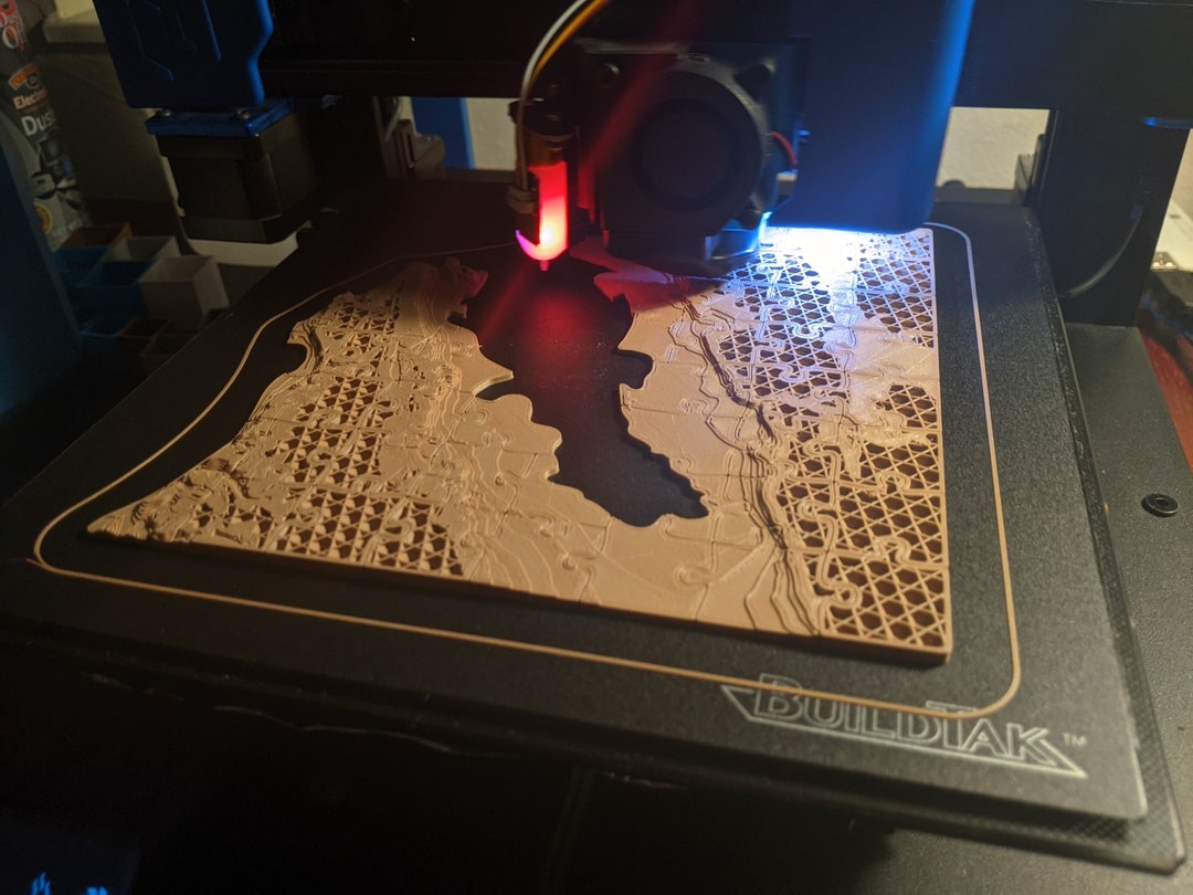 Custom Topographical Map Puzzle - Etsy