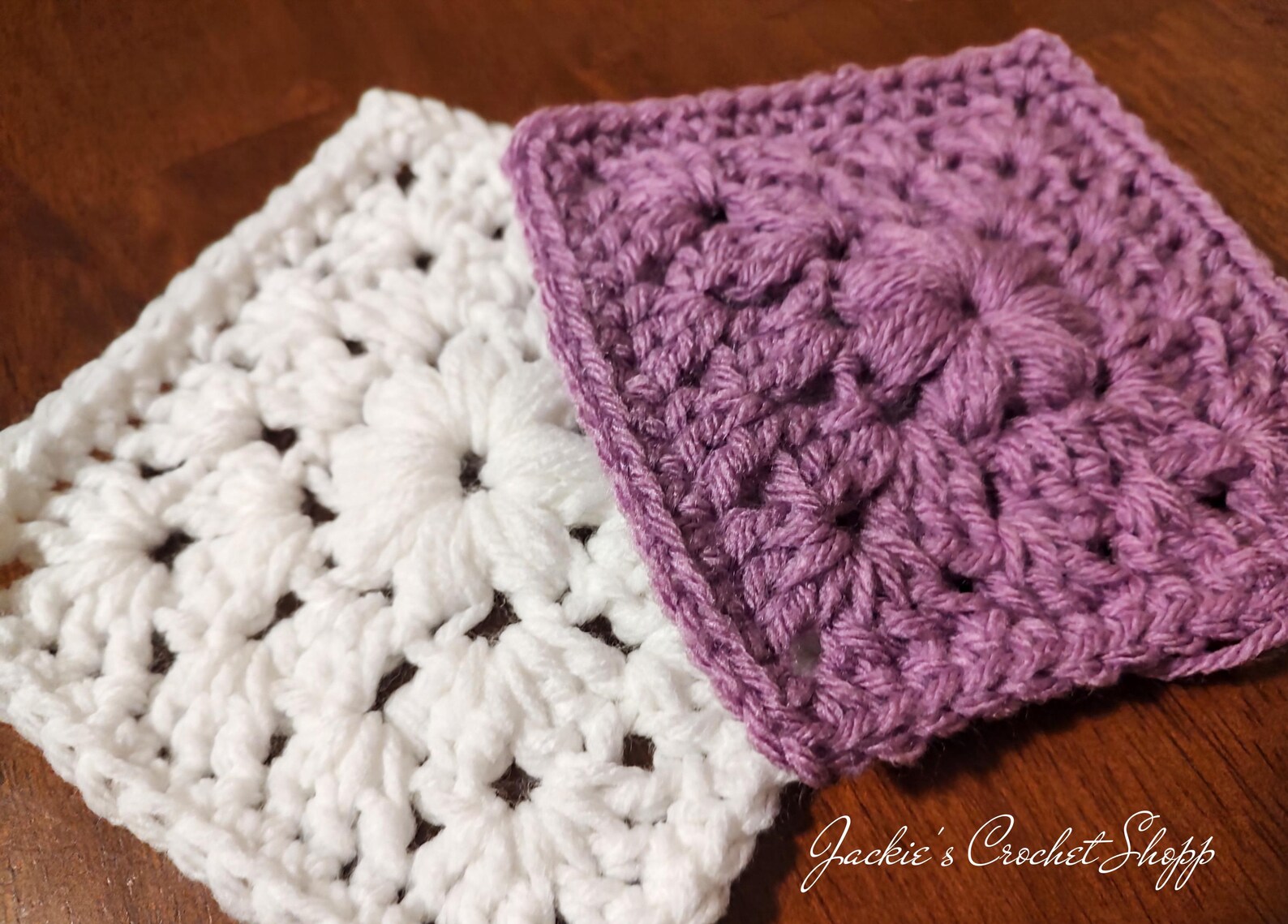 PDF Puff Flower Granny Square, Granny Square Pattern, Flower Granny ...