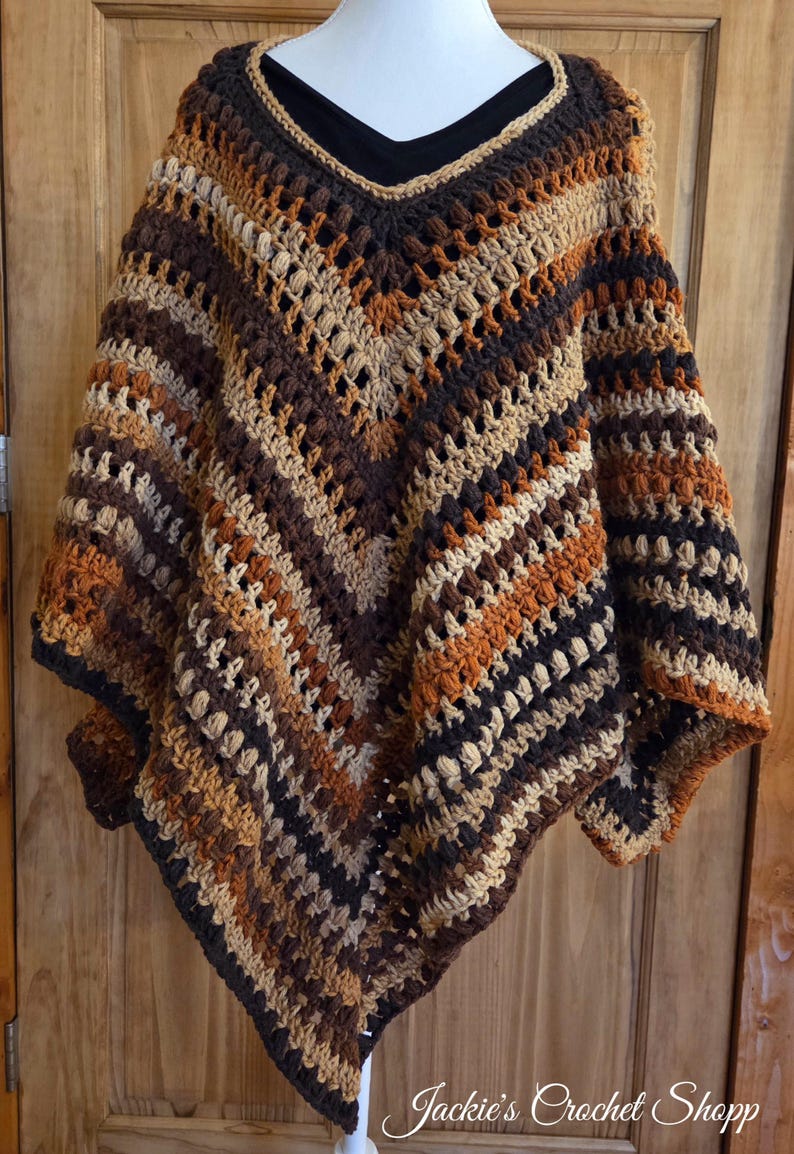 PDF Crocheted 4 Point Poncho, Crochet Pattern - Etsy
