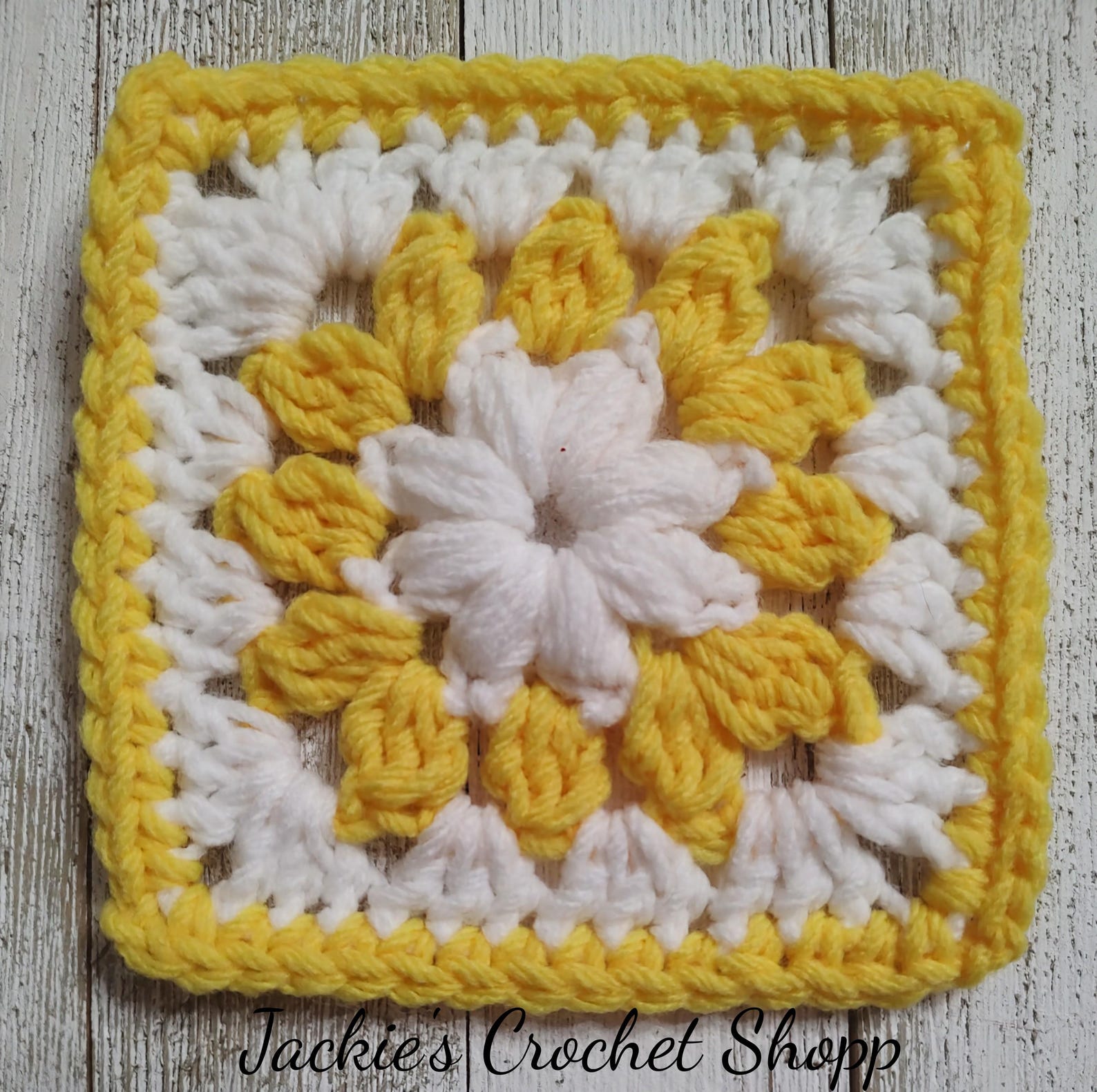 PDF Crochet Pattern, Crochet Granny Square, Puff Stitch Granny Square ...