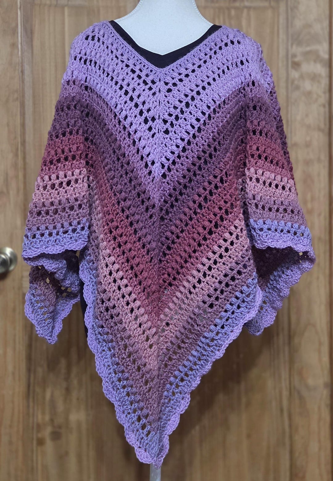 PDF Crocheted 4 Point Poncho, Crochet Pattern - Etsy