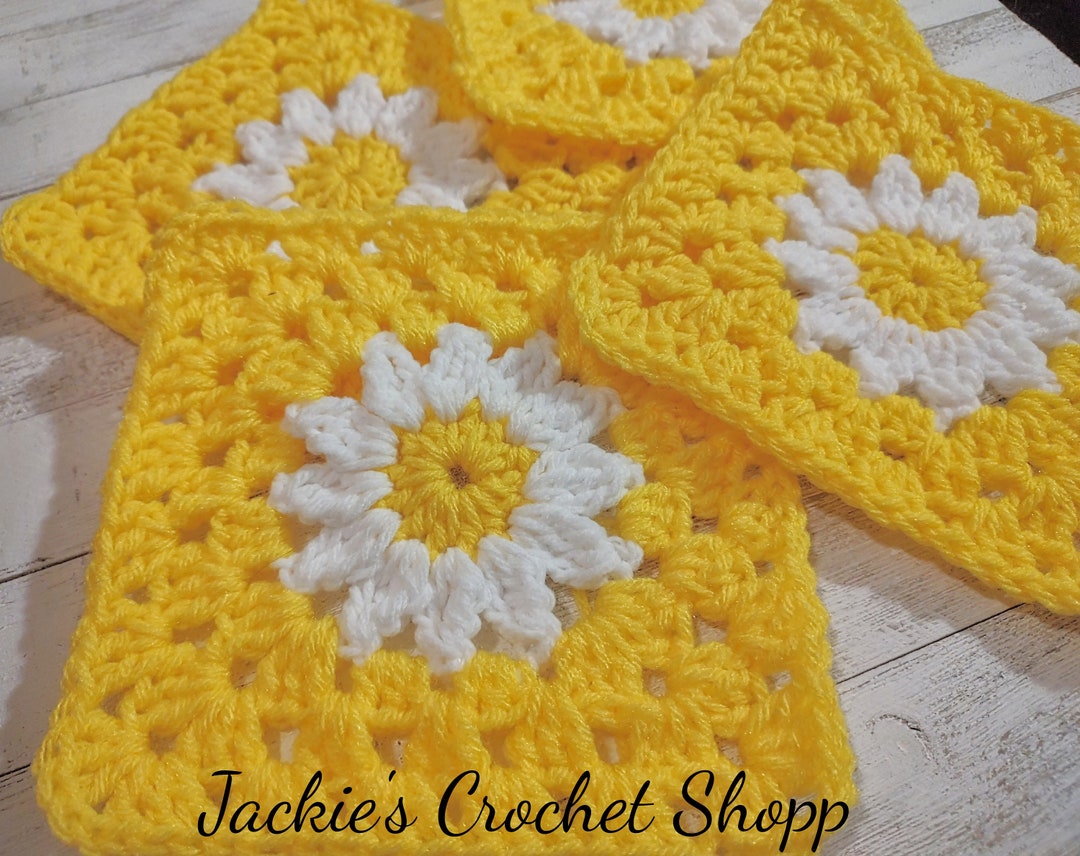 PDF Daisy Granny Square, Granny Square Pattern, Birthday Gift, Mom Gift ...