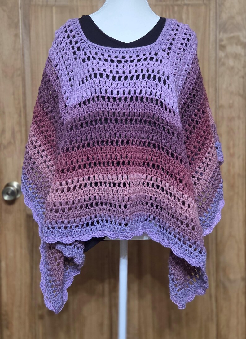 PDF Crocheted 4 Point Poncho, Crochet Pattern - Etsy