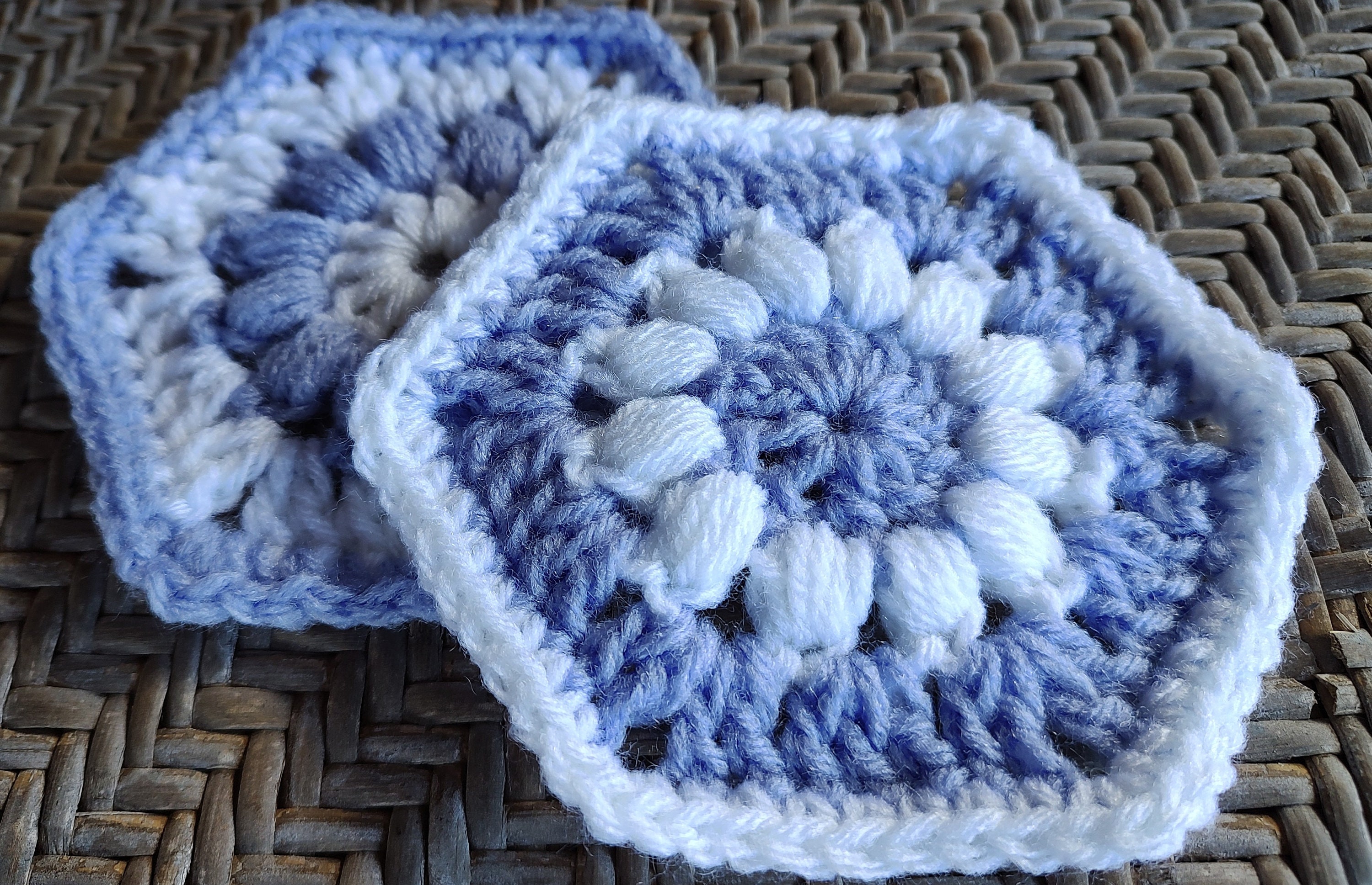 PDF Hexagon Granny Square, PDF Pattern, Hexagon Puff Stitch, Crochet ...