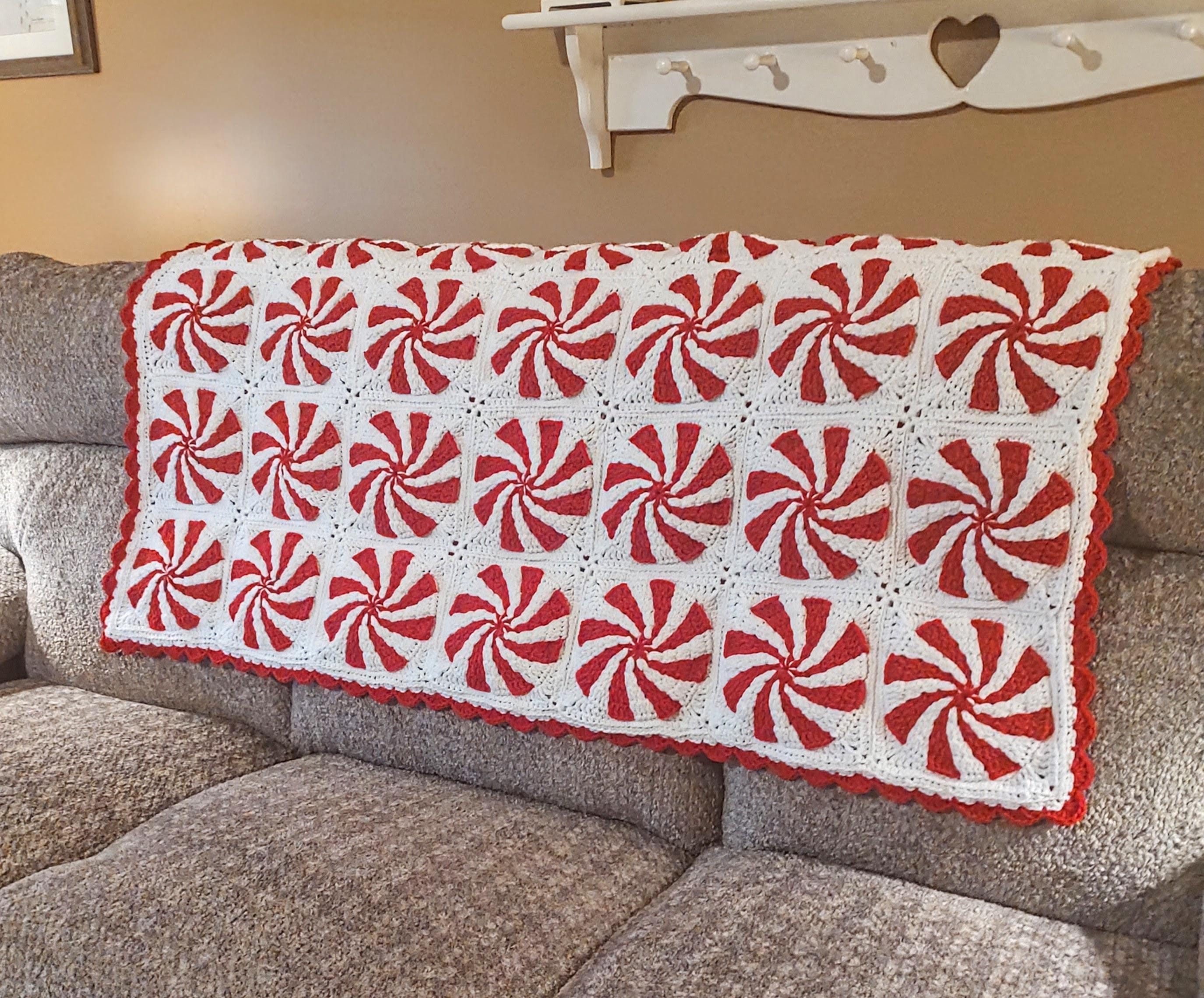 3D Peppermint Candy Granny Square Crochet Pattern (PDF Pattern) - Etsy