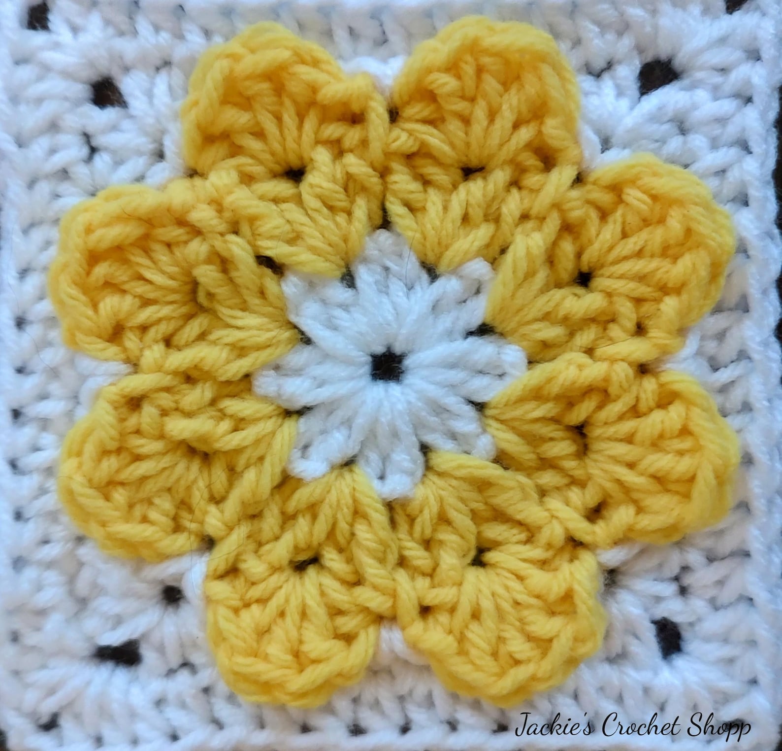 3D Flower Granny Square Crochet Pattern (PDF Download) - Etsy