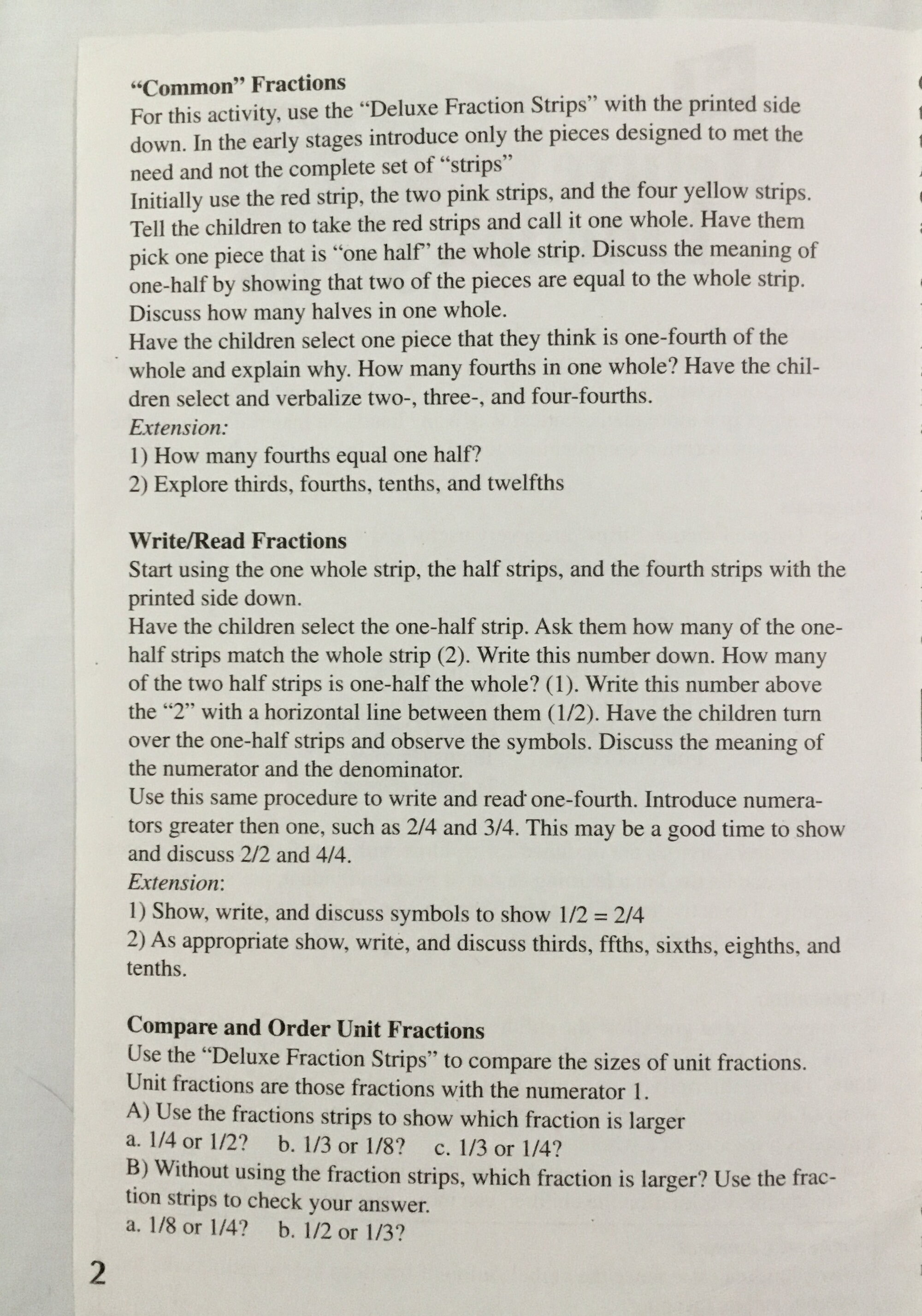 Math Manipulatives - Fraction Strips, Decimal Strips, Percentage Strips ...