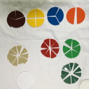 Math Manipulatives - Fraction Strips, Decimal Strips, Percentage Strips ...