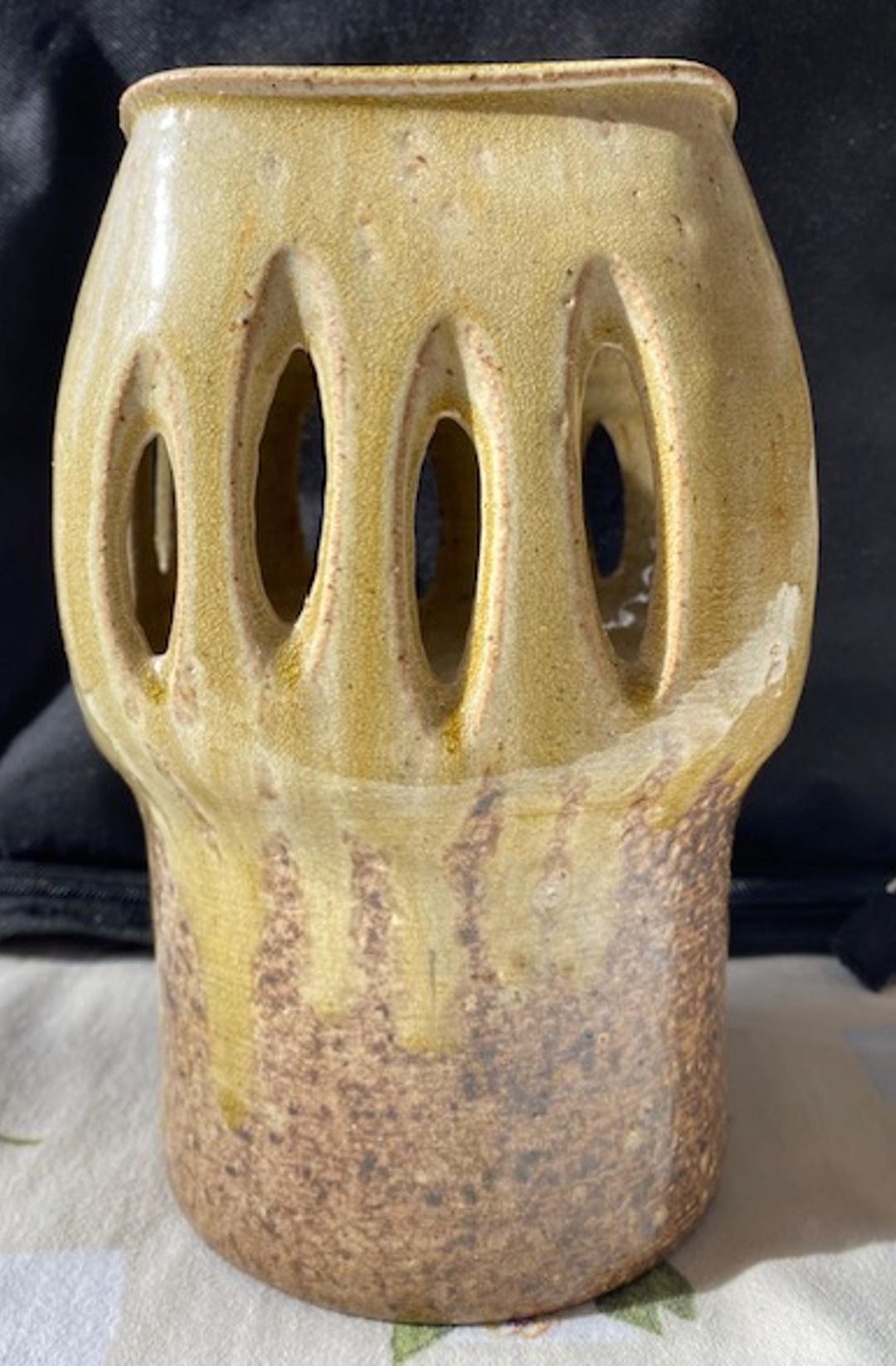 Vintage Don Lewis Beautiful Salt Glaze Pottery Luminaire. - Etsy