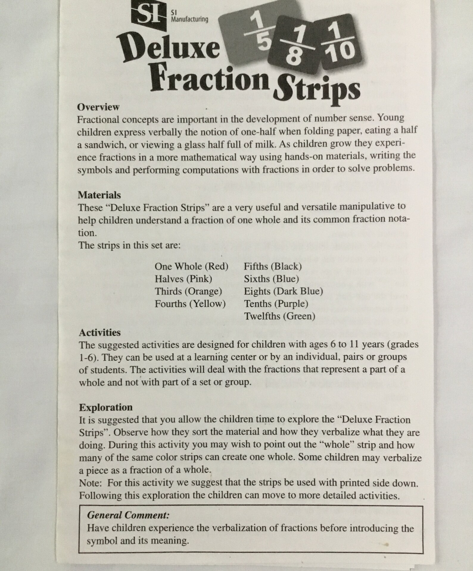 Math Manipulatives - Fraction Strips, Decimal Strips, Percentage Strips ...