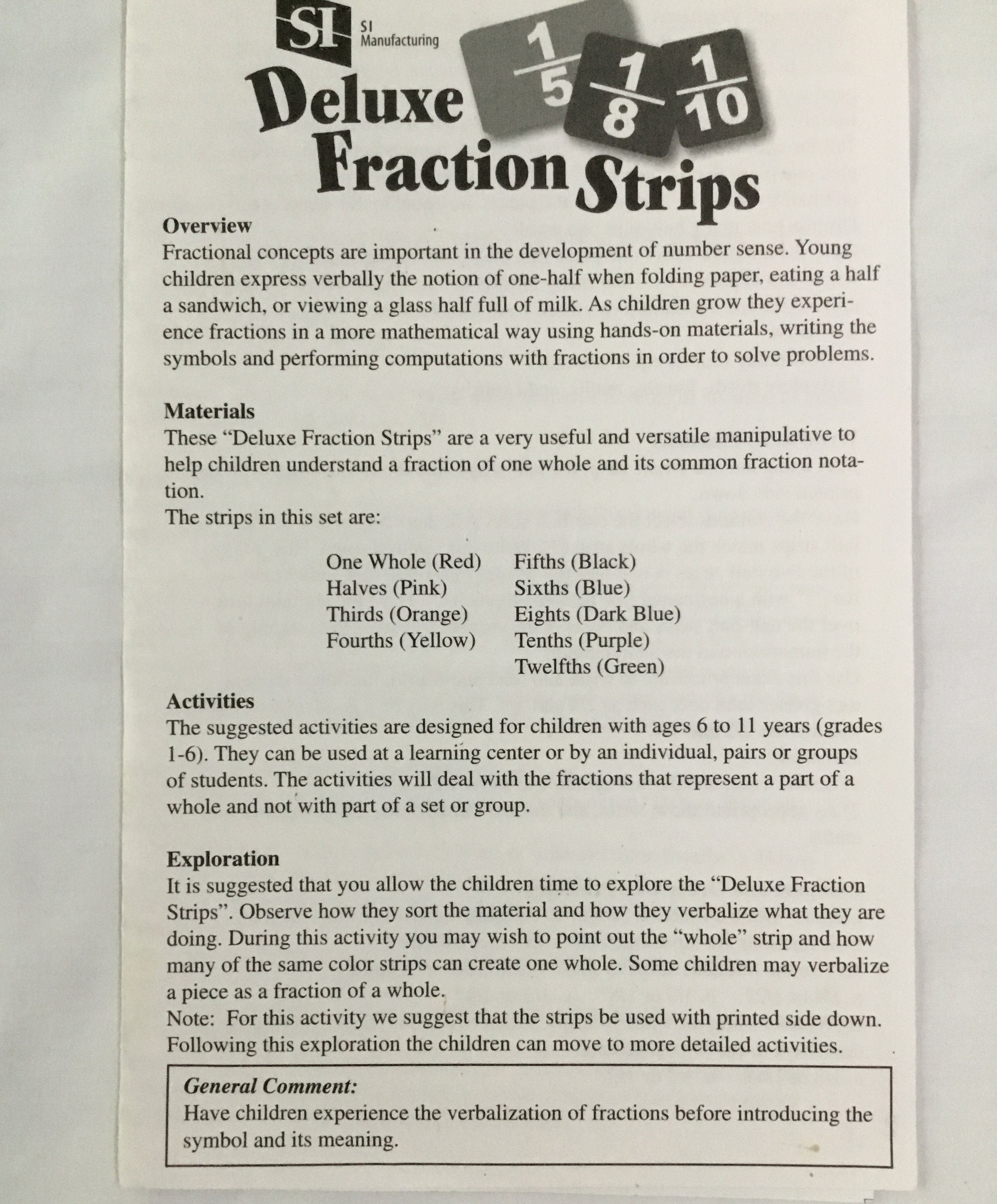 Math Manipulatives - Fraction Strips, Decimal Strips, Percentage Strips ...
