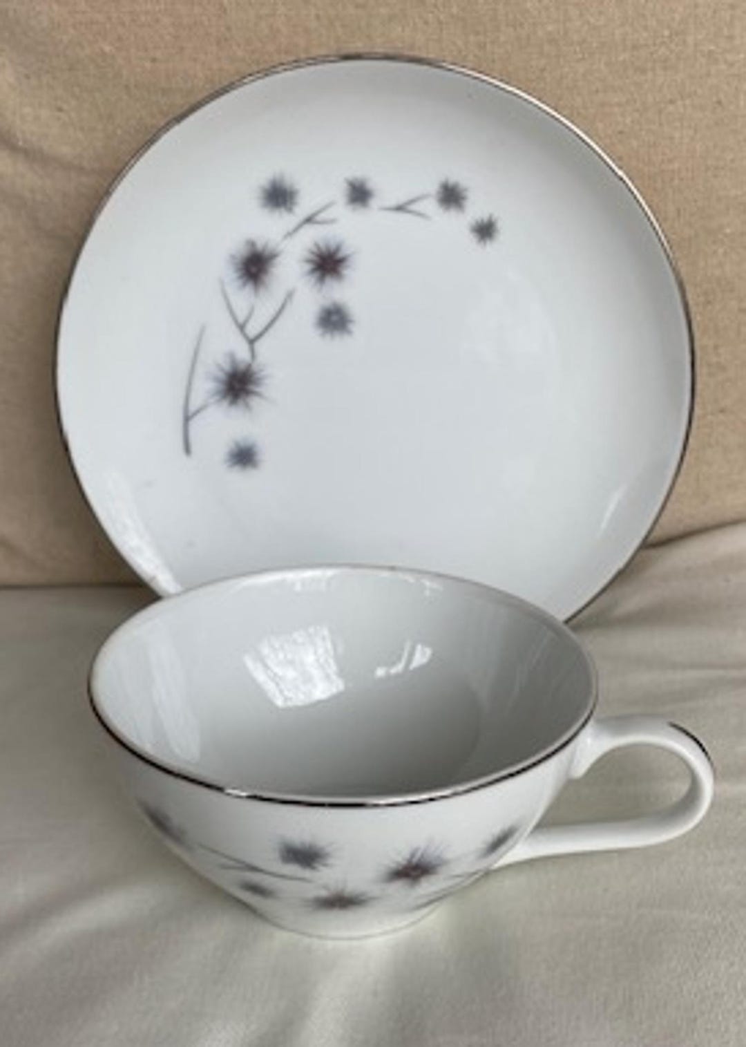 Vintage 1950s Tea Cup and Saucer Fine China Creative Manufacturer ...