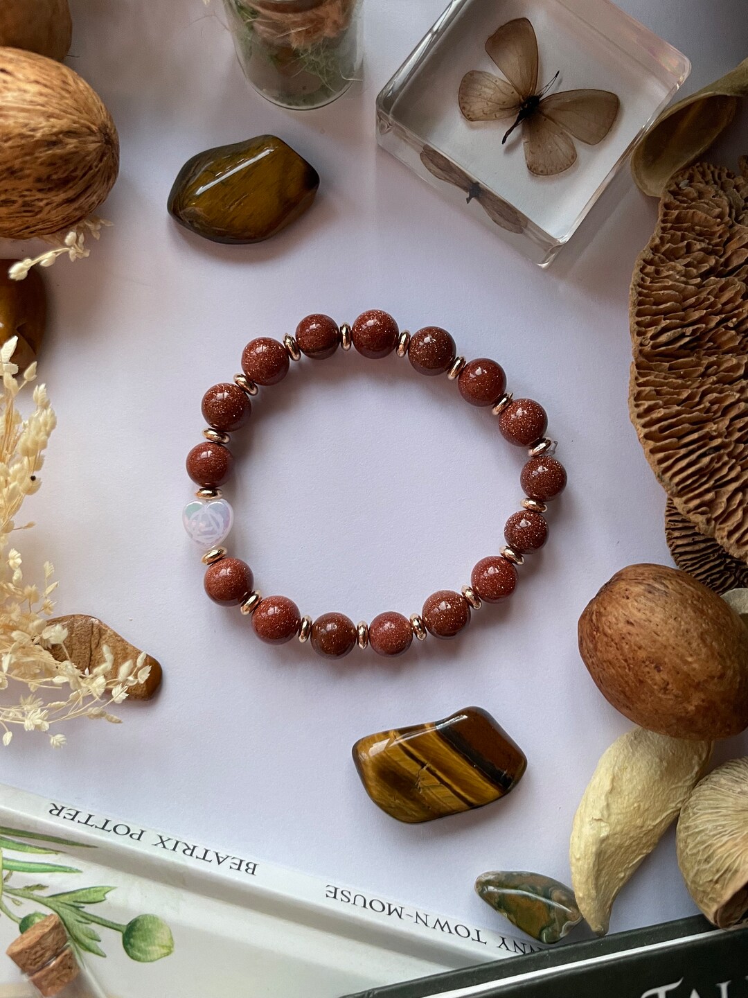 Discreet Therian Bracelet Goldstone Therianthropy, Nature, Spiritual ...