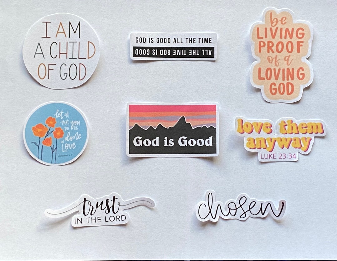 Christian Sticker Pack - Etsy