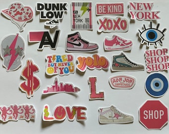 Preppy Sticker Pack - Etsy