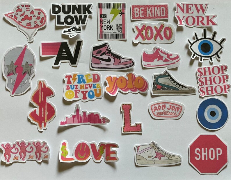 Preppy Sticker Pack - Etsy