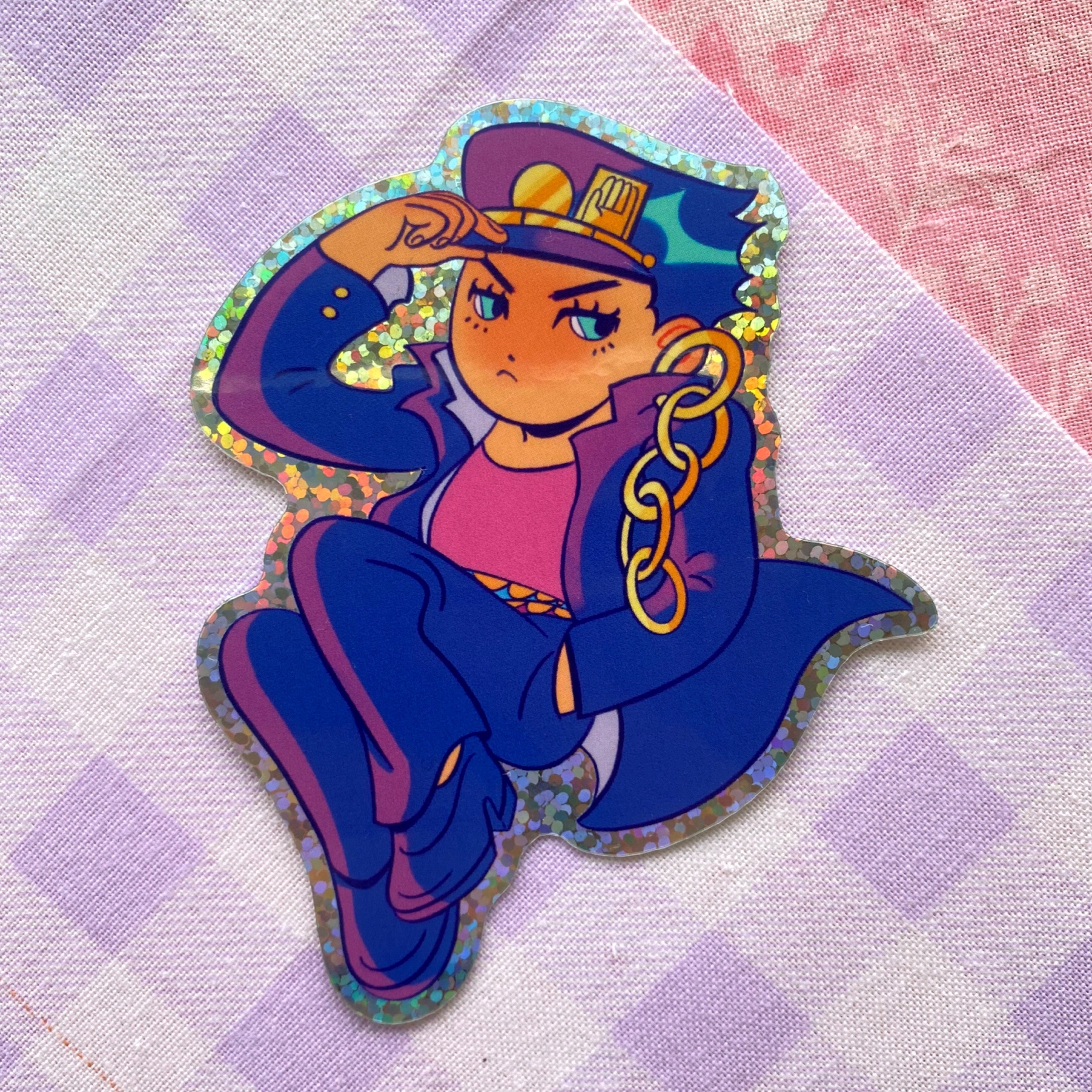 JJBA Glitter Stickers - Etsy Australia