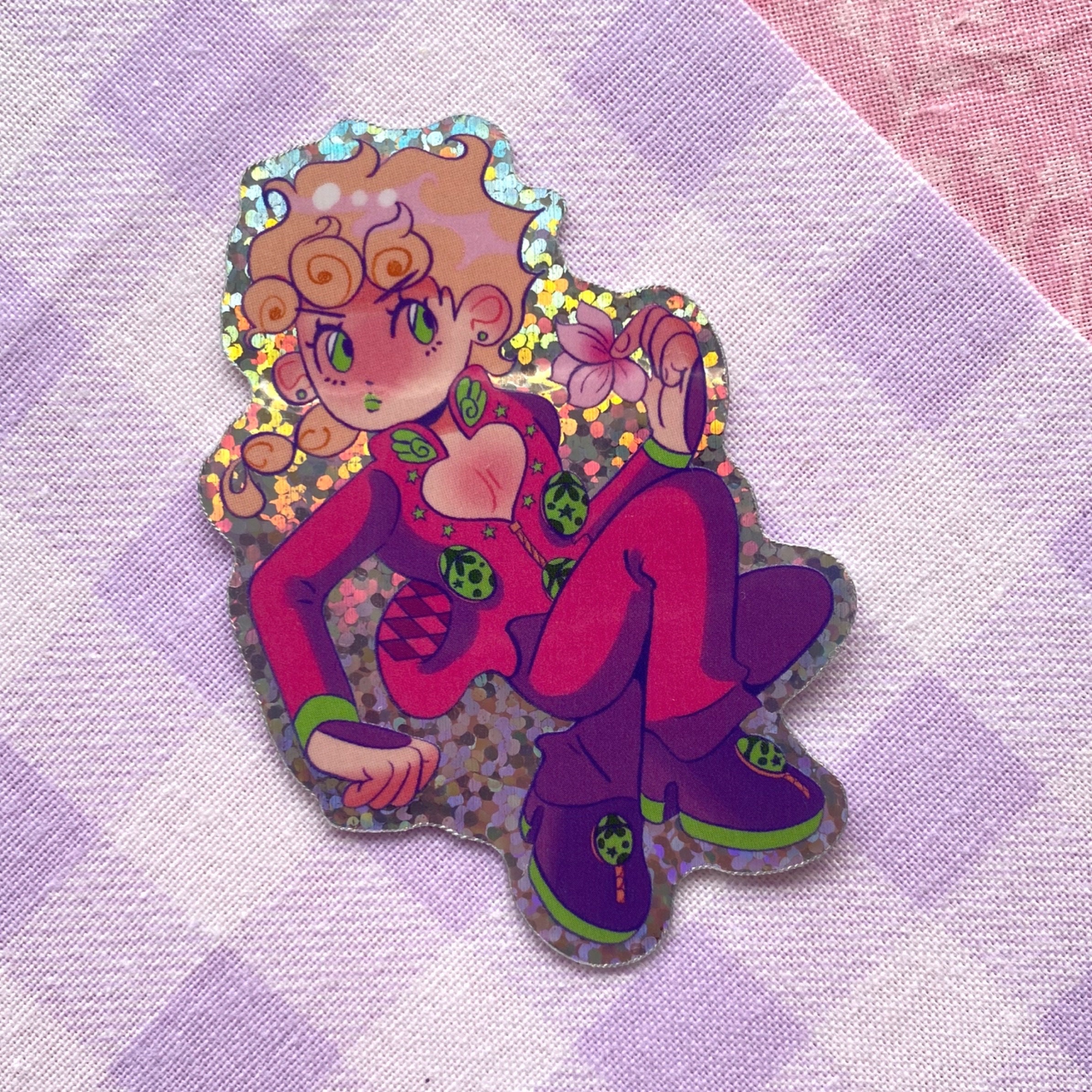 JJBA Glitter Stickers - Etsy Australia
