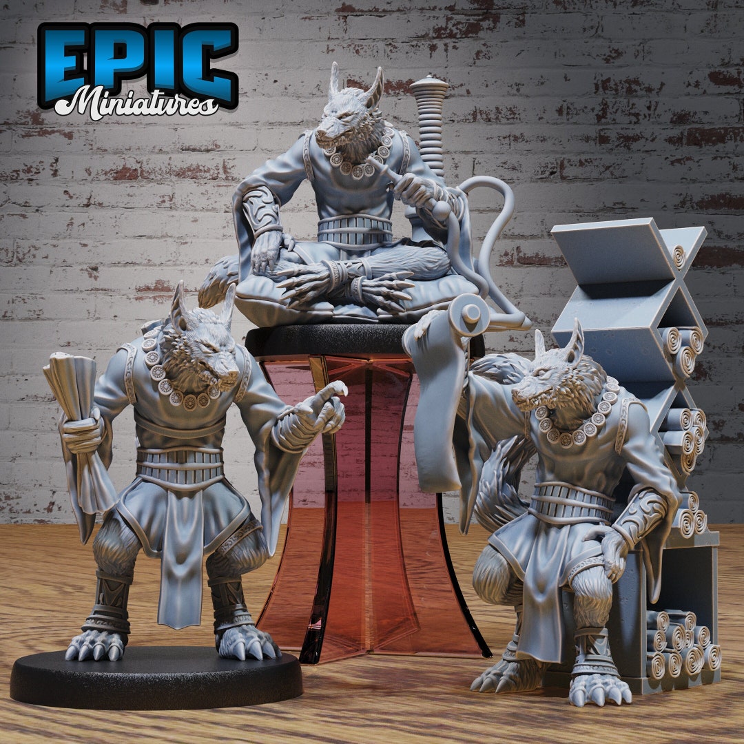 Arcanaloth 3 Variations 28mm Medium Epic Miniatures TTRPG Dungeons and ...