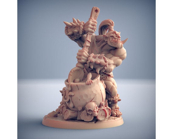 Burtz Ogre Chef 32mm Scale Large Artisan Guild | Etsy