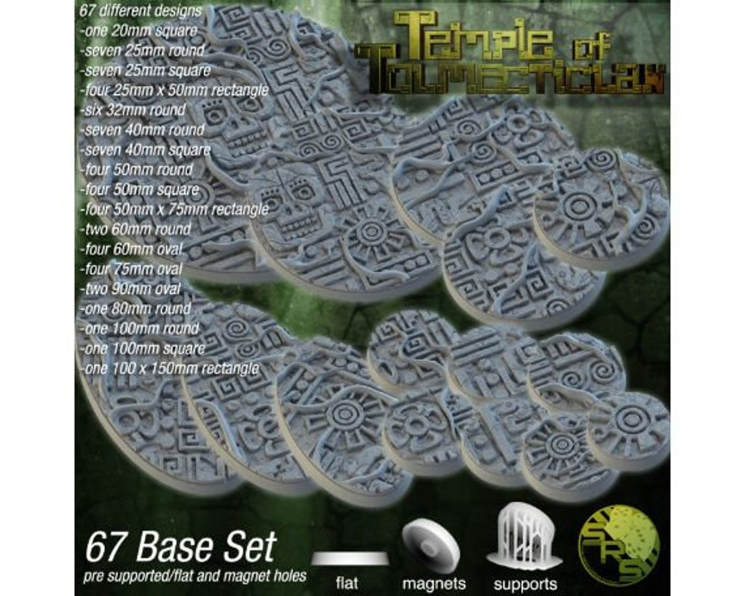 Aztec | Resin Bases | Square and Round | Sync Ratio Systems - Etsy