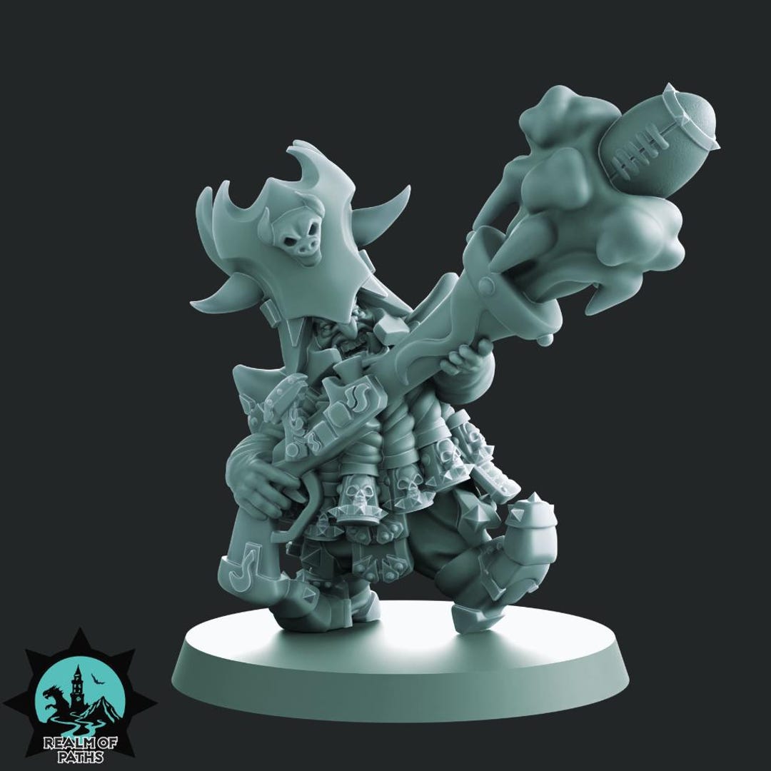 Zag Chaos Dwarf Gunner Star Player Fantasy Football Realm of Paths - Etsy Australia