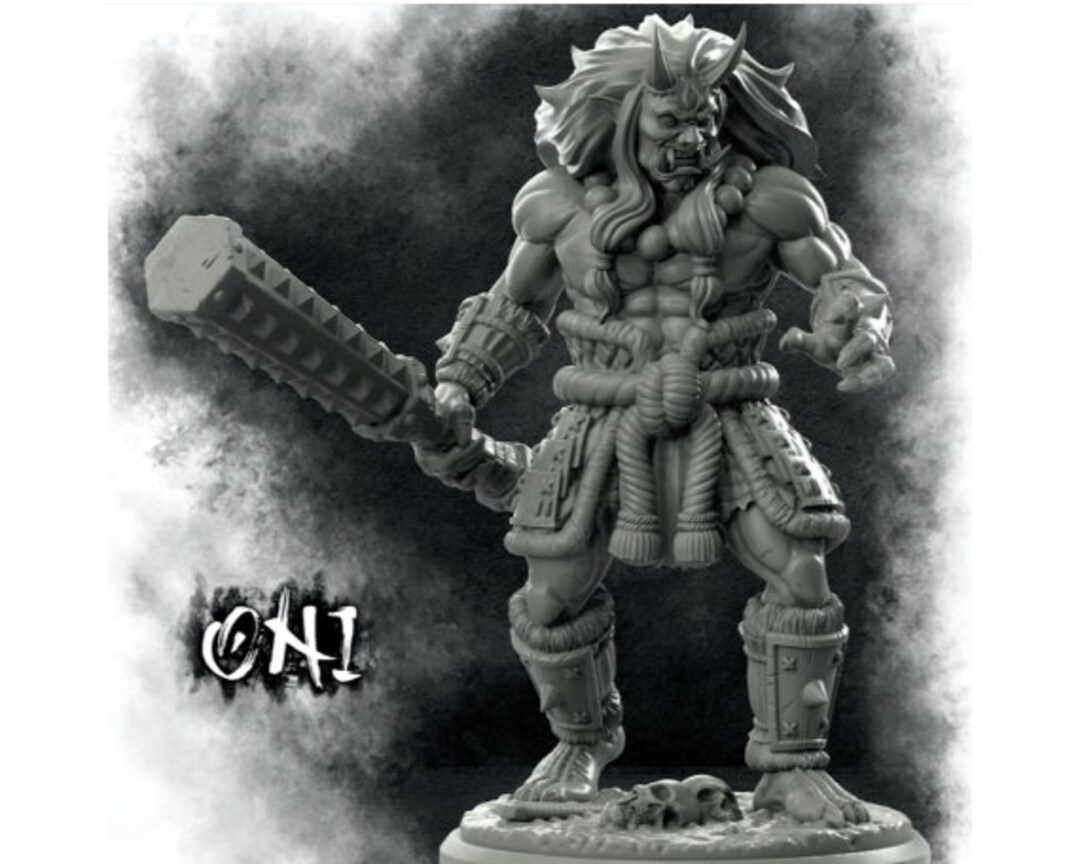 Oni Japanese Monsters 32mm Scale 25mm Base the Yokai - Etsy