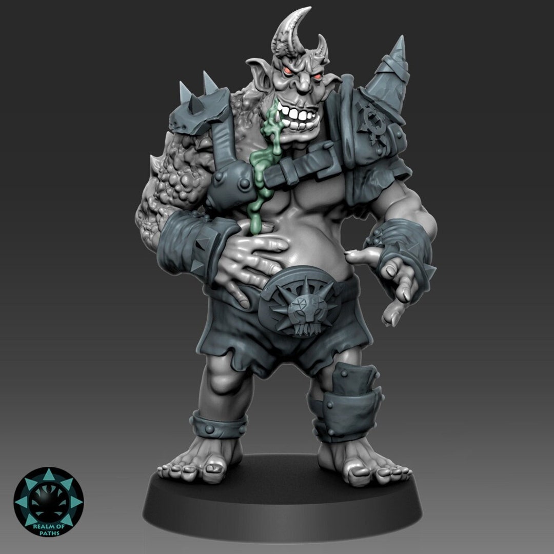 Troll Big Guy Fantasy Football Realm of Paths Abyss Warriors - Etsy