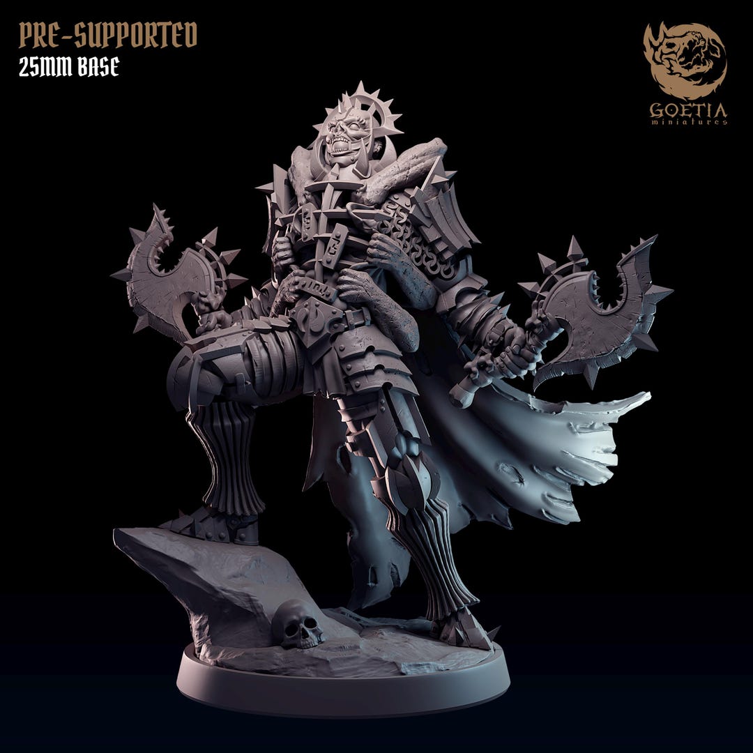 Openhearted, First One | 25mm Base | Undead Knight | Goetia Miniatures ...